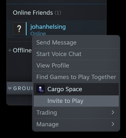 Cargo Space devlog #6 - Steam integration, lobbies, chat
